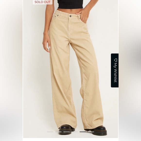 Motel Rocks | Jeans | Nwt Motel Rocks Parallel Khaki High Rise Wide ...